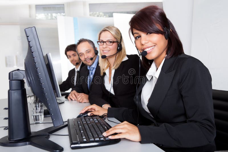 Customer Service Support People Stock Photo - Image of agent, closeup ...