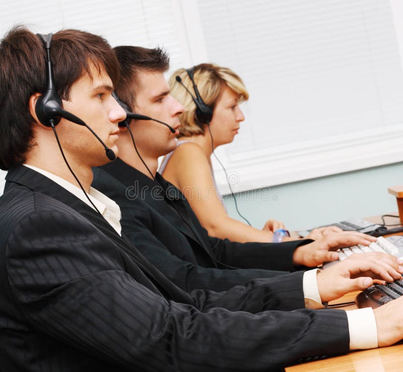 Customer service office stock image. Image of headset - 5735449