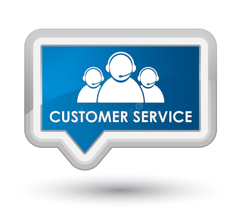 Customer Service (team Icon) Prime Blue Banner Button Stock ...