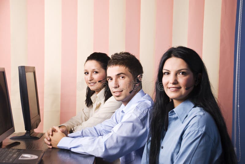 Customer service teamwork stock image. Image of corporate - 10931475
