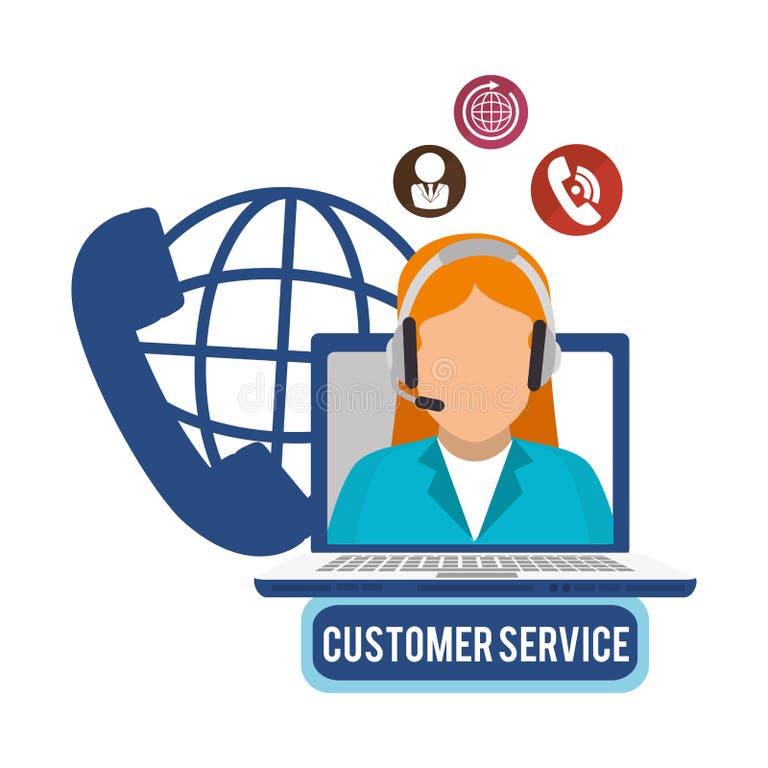 Customer Service and Technical Support Stock Illustration ...