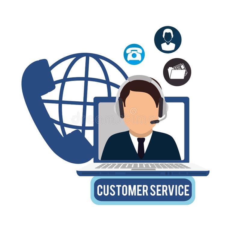 Customer Service and Technical Support Stock Illustration ...
