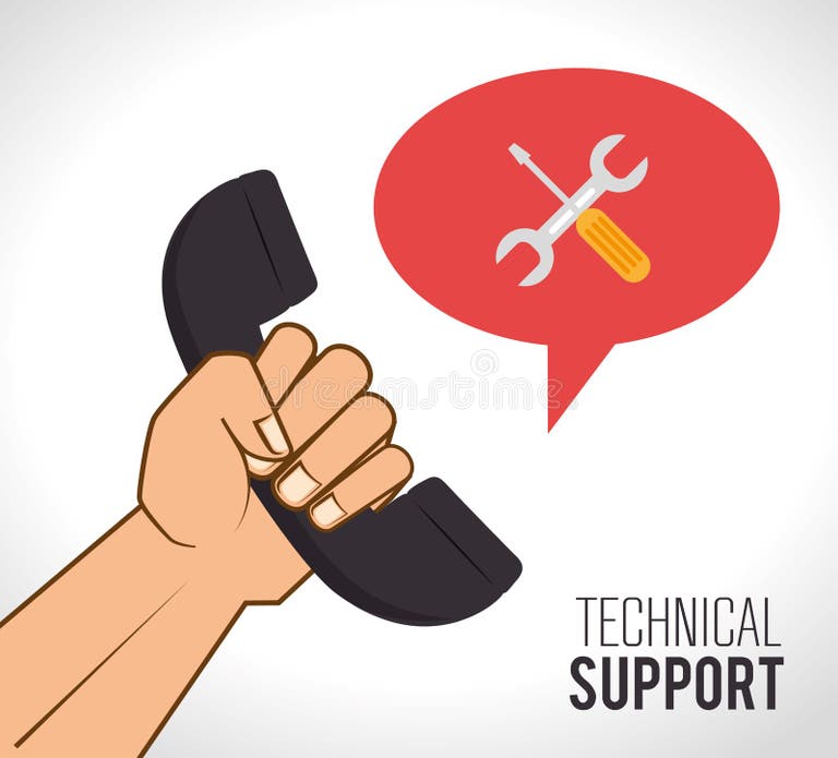 Customer Service and Technical Support Stock Vector - Illustration of ...