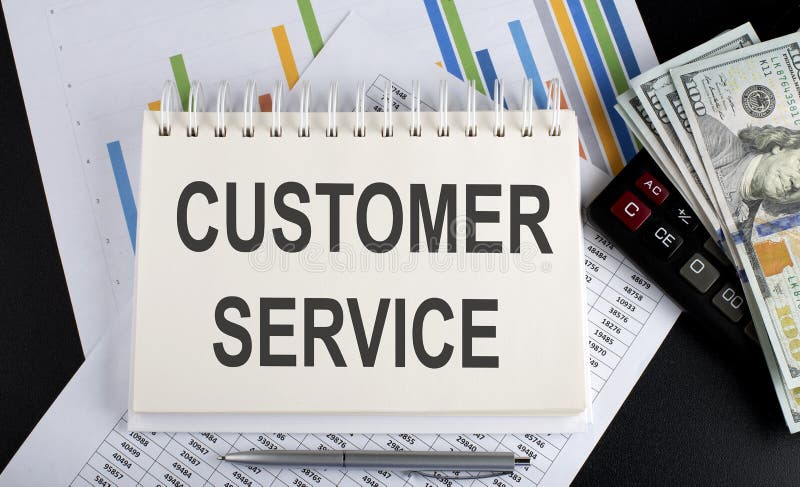 CUSTOMER Text On The Folder Register With Office Tools Stock Photo ...