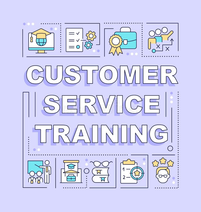 Customer Service Training Word Concepts Purple Banner Stock Vector ... Customer Service Training Word Concepts Purple Banner Stock Vector ...