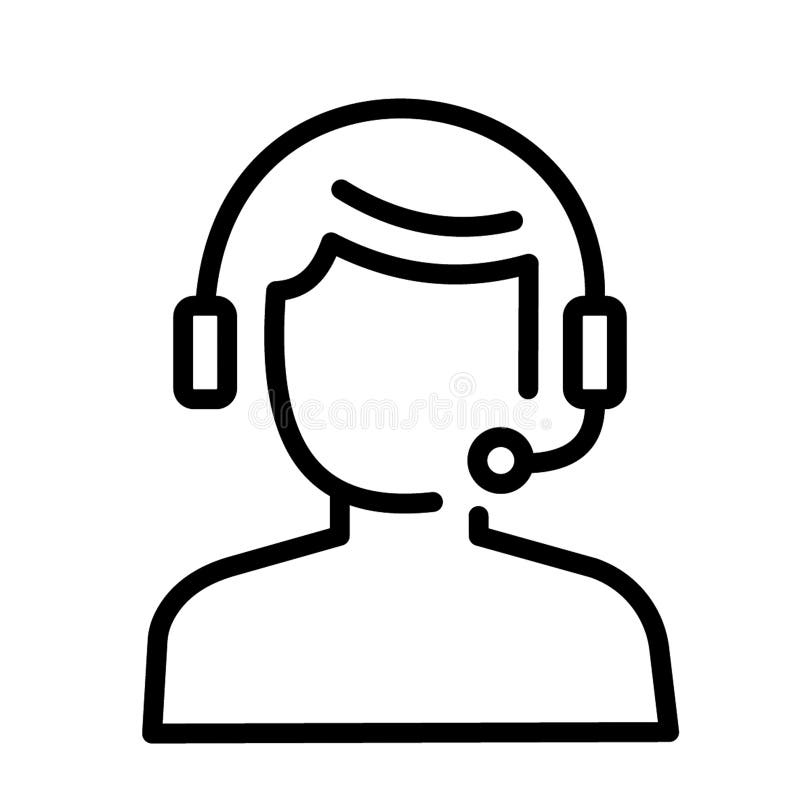 Customer Service - Vector Icon Stock Vector - Illustration of helpdesk ...