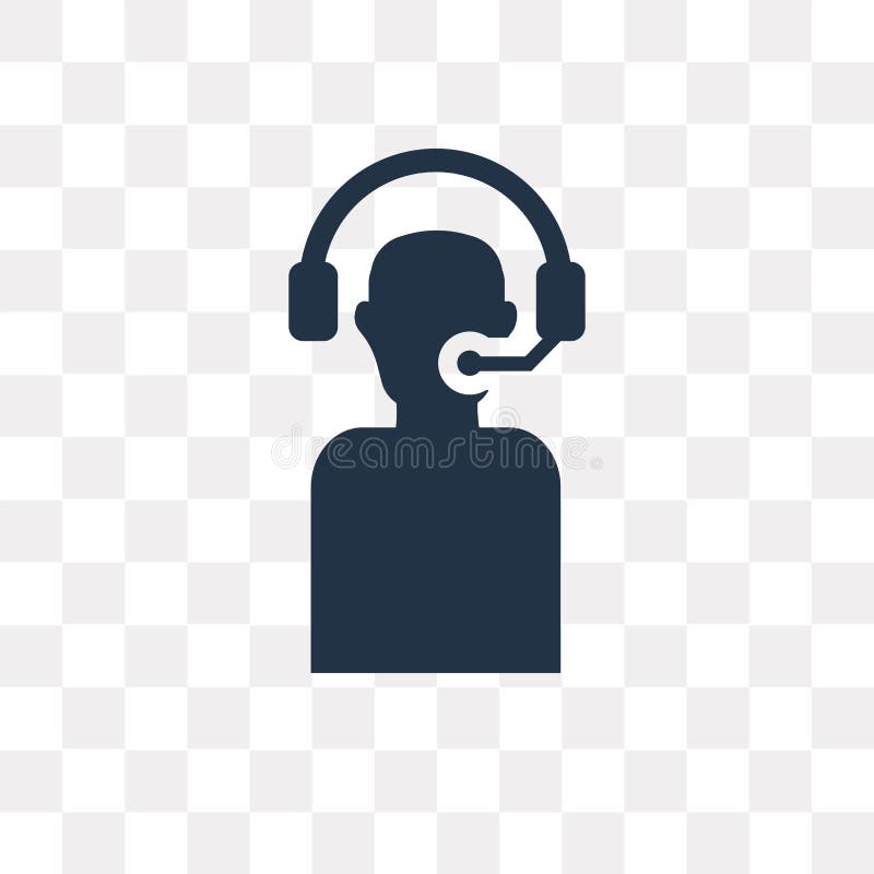 Customer Vector Icon Isolated on Transparent Background, Linear Stock ...