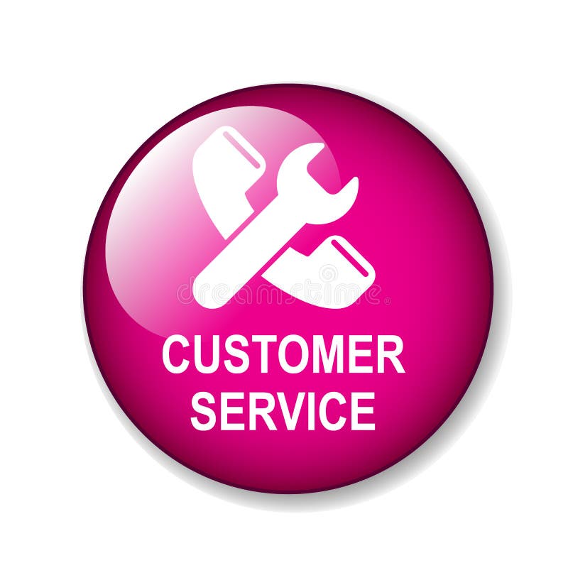 Customer service button stock illustration. Illustration of change ...