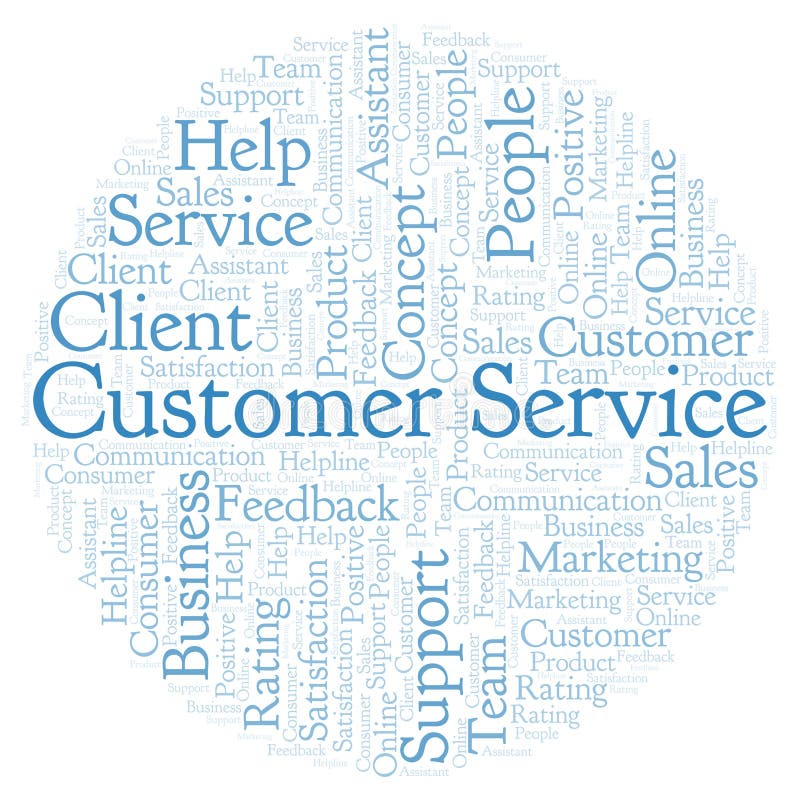 Customer Service Word Cloud Stock Illustration Illustration Of Word