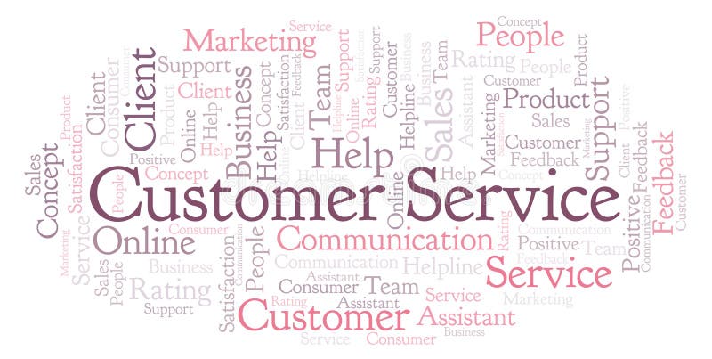 Customer Service Word Cloud. Stock Illustration - Illustration of ...