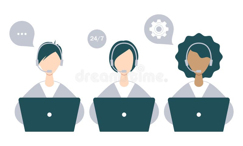 Headsets Answer Stock Illustrations – 54 Headsets Answer Stock Illustrations, Vectors & Clipart ...