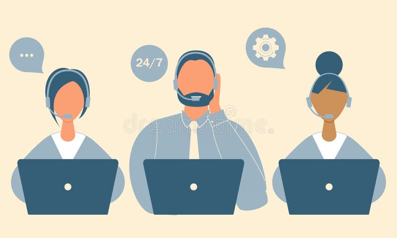 Headsets Answer Stock Illustrations – 59 Headsets Answer Stock ...