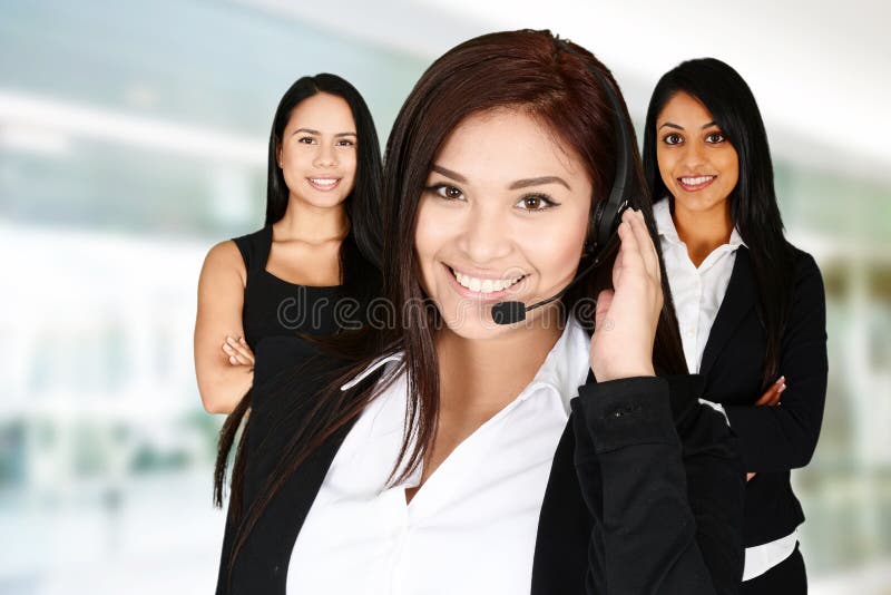Customer Service stock photo. Image of service, pretty - 55427624