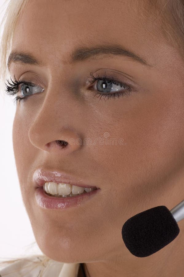 Customer Services Close Up stock image. Image of call - 42547795