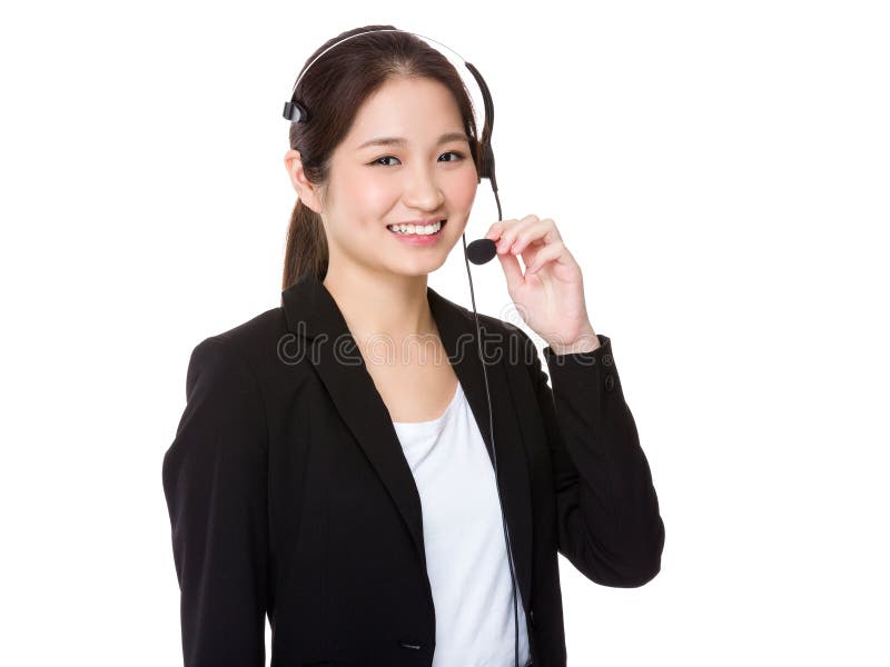 Customer services officer stock photo. Image of girl - 56812802