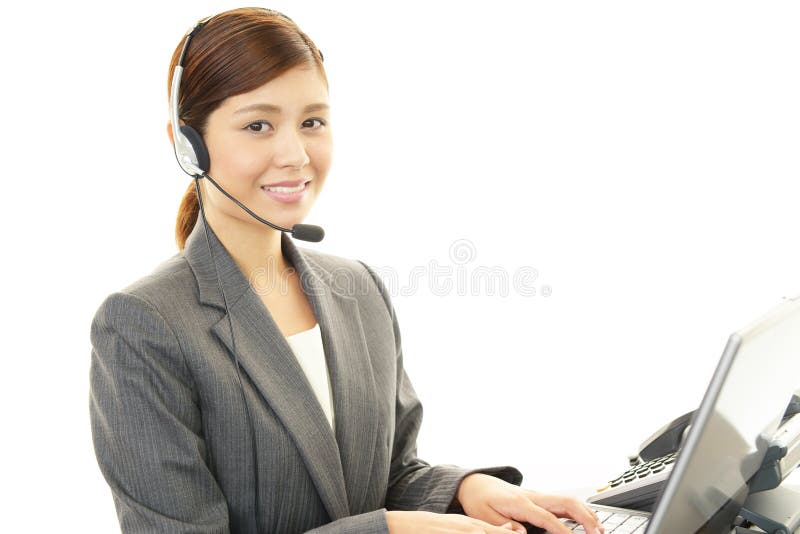 Customer Service Representative in Modern Office Stock Photo - Image of ...