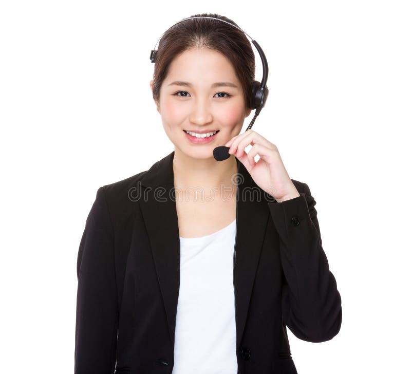 Customer services operator stock photo. Image of hotlink - 56120360