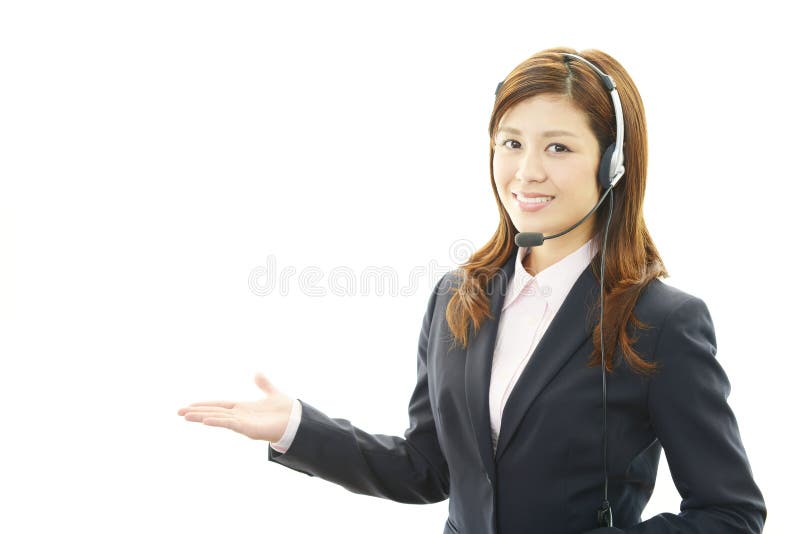 Customer services operator stock photo. Image of customer - 39510102