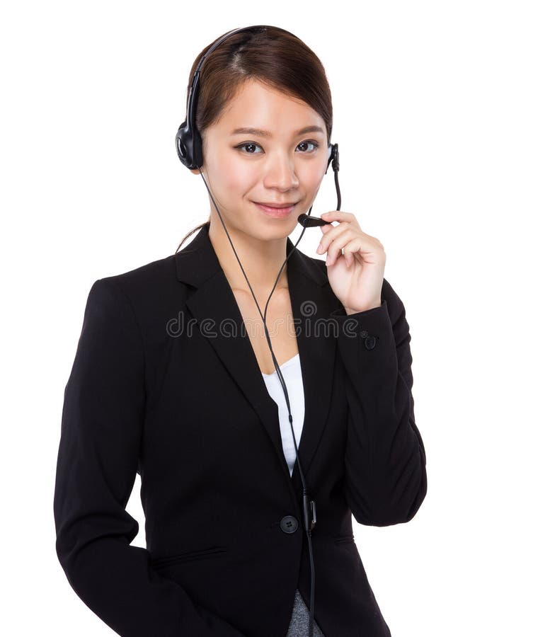 Customer Services Representative Stock Photo - Image of lady ...
