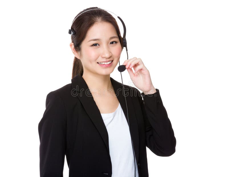 Customer Services Representative Stock Photo - Image of hotline ...