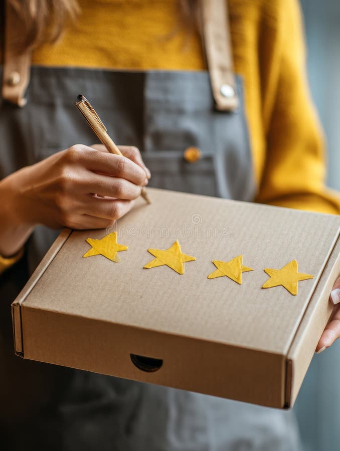 Customer Shares Feedback on Courier Experience by Rating Service with ...
