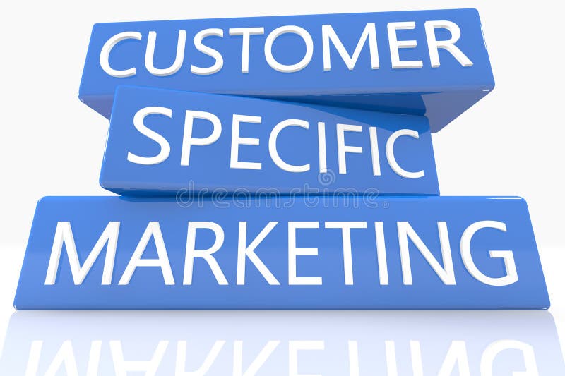 Customer Specific Marketing Stock Illustration - Illustration of goal ...
