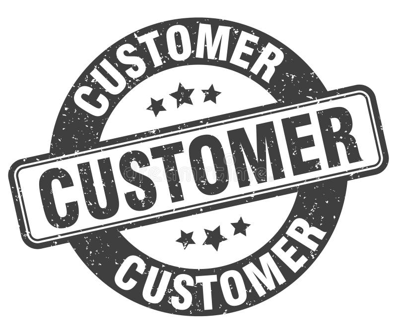 Customer Stamp. Customer Label. Round Grunge Sign Stock Vector ...