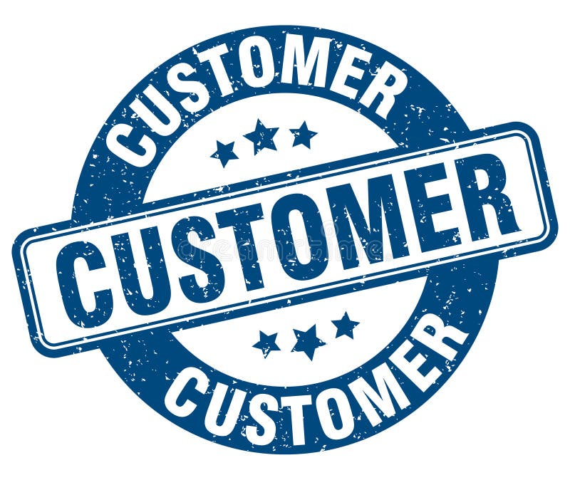 Customer Stamp. Customer Label. Round Grunge Sign Stock Vector ...
