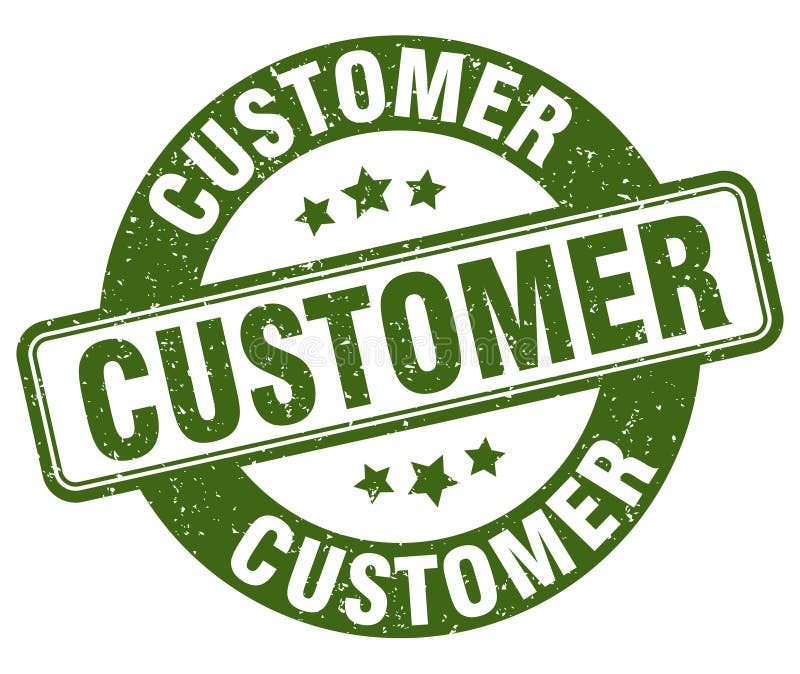 Customer Stamp. Customer Label. Round Grunge Sign Stock Vector ...