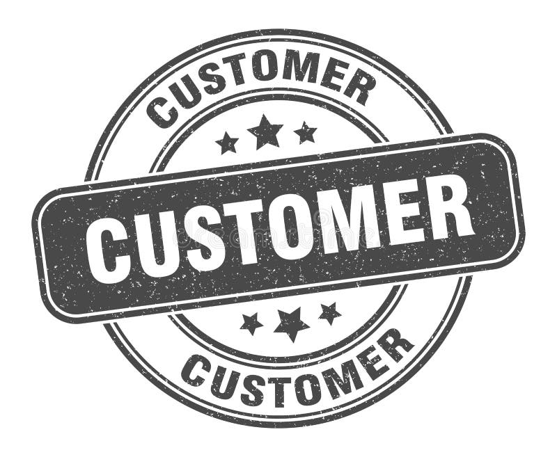 Customer Stamp. Customer Round Grunge Sign Stock Vector - Illustration ...