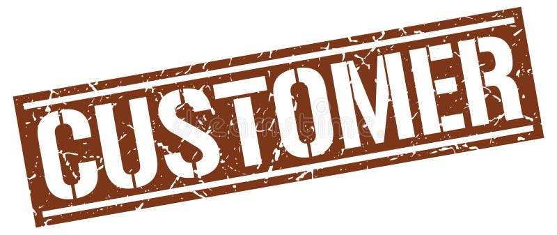 Customer stamp stock vector. Illustration of square - 120114511