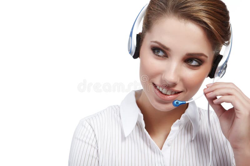 Customer support stock photo. Image of beautiful, female - 16402432
