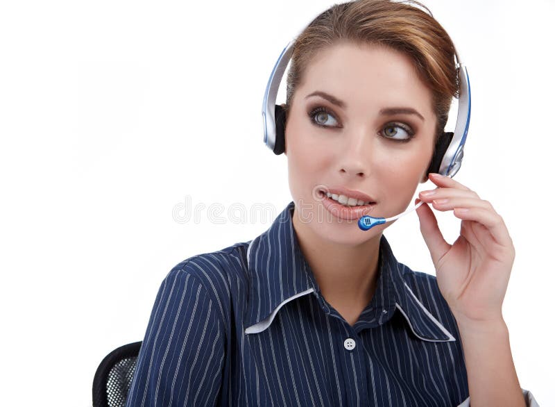 Customer support stock photo. Image of headphone, customer - 16402730