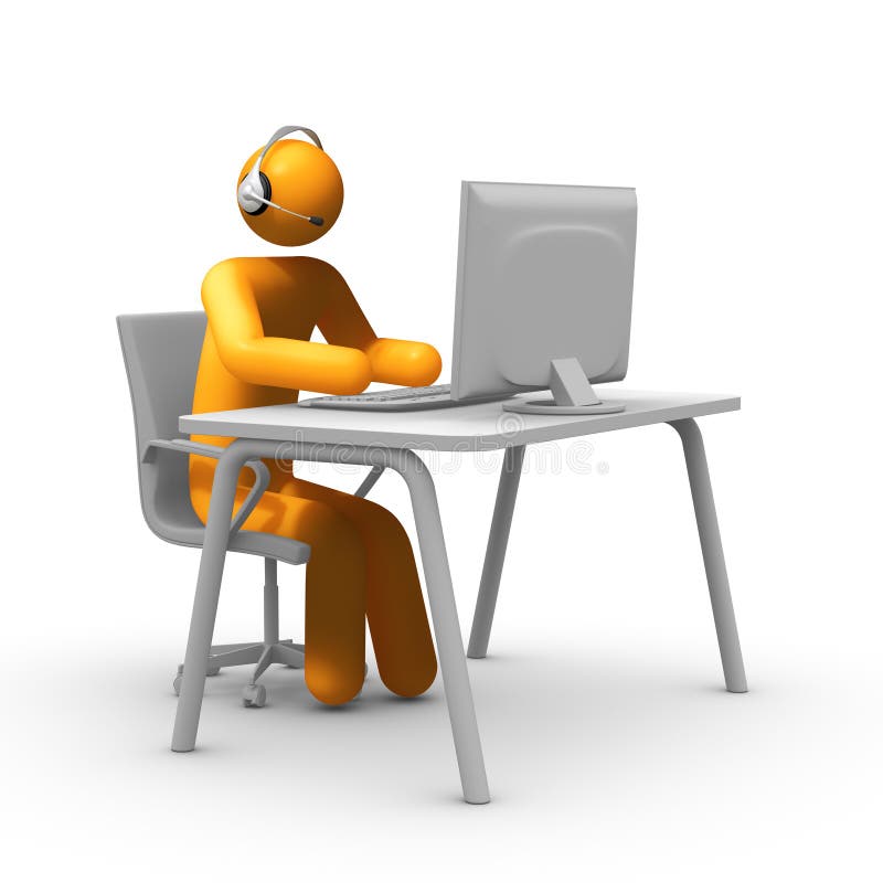 Stick Figure Call Center Stock Illustrations – 61 Stick Figure Call ...