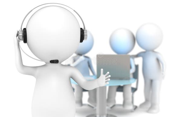 Working People Customer Support Background Stock Illustrations – 850 ...