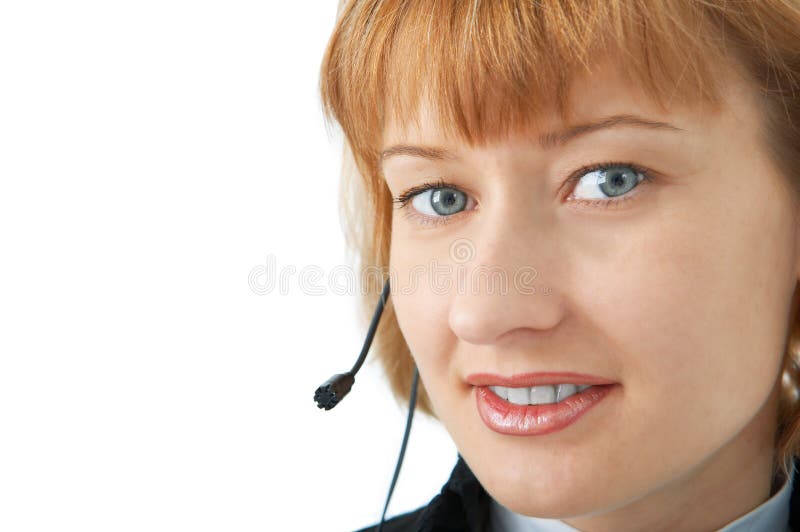 Bored Customer Support Girl Stock Image - Image of female, blond: 2979123