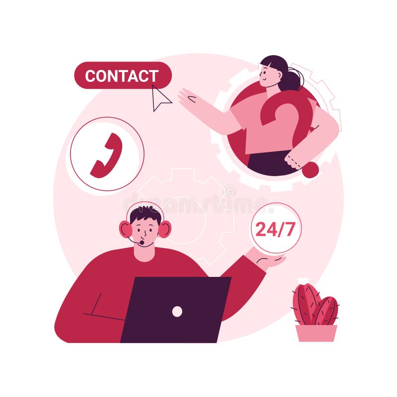 Customer Support Abstract Concept Vector Illustration. Stock Vector ...
