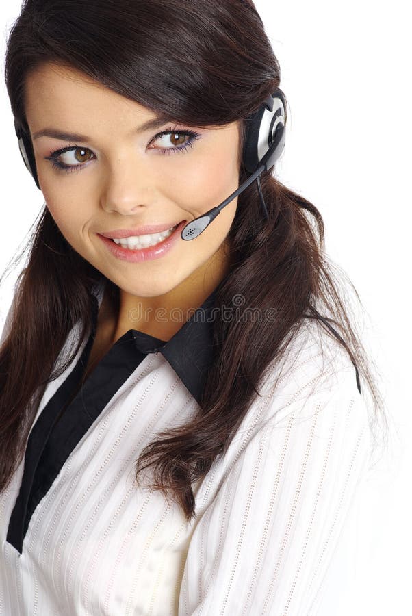 Customer support agent stock image. Image of agent, lady - 6964419