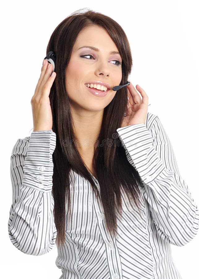 Support Agent Talking To Custome Stock Photo - Image of assistance ...