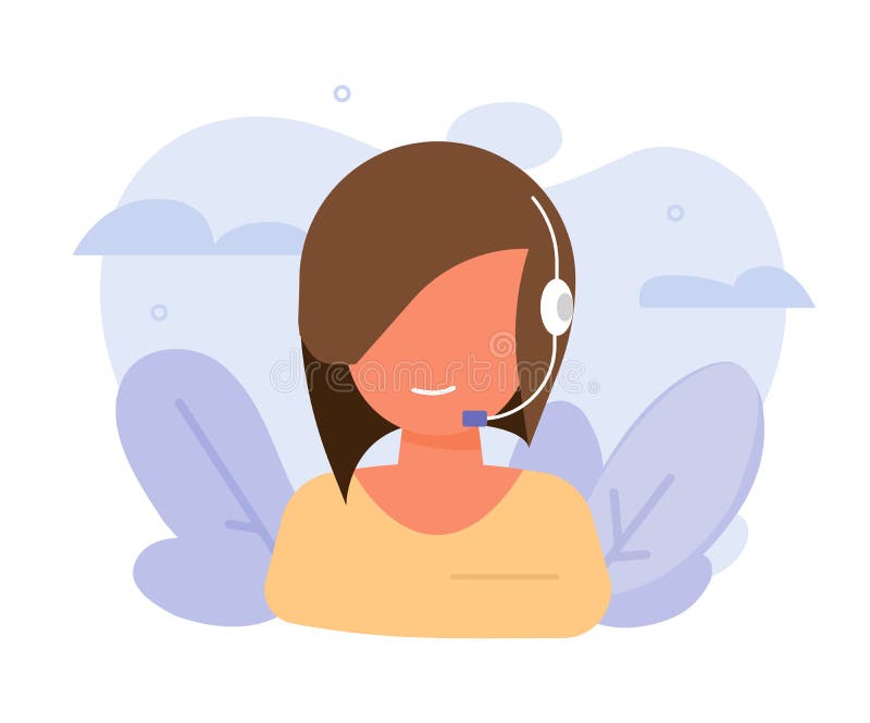 Customer Support Agent Call Operator Service Vector or Help Desk ...