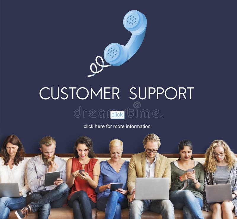 Customer Support Assistnace Help Advice Client Concept Stock Image ...