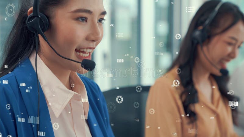 Customer Support Call Center Provide Data with Envisional Graphic Stock ...