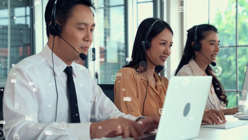 Customer Support Call Center Provide Data with Envisional Graphic Stock ...