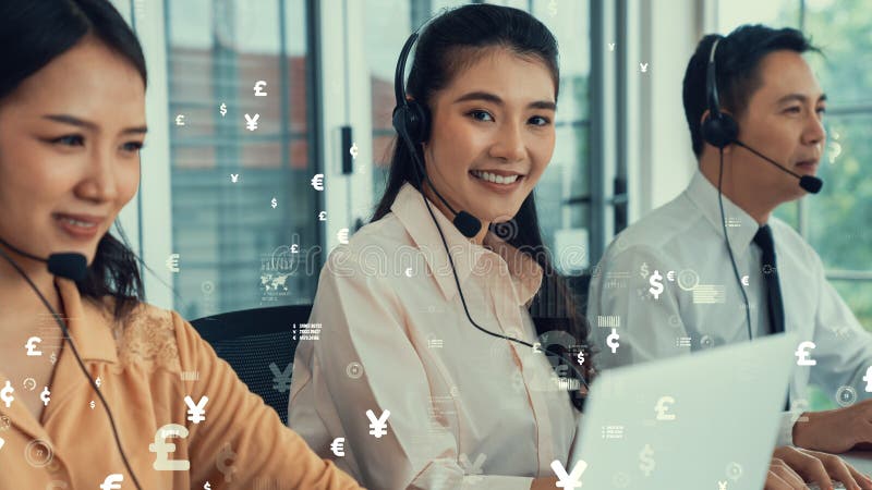 Customer Support Call Center Provide Data with Envisional Graphic Stock ...