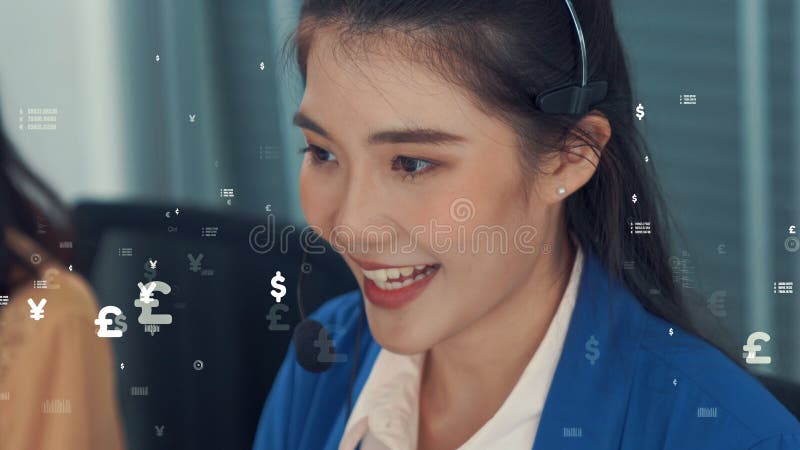 Customer Support Call Center Provide Data with Envisional Graphic Stock ...