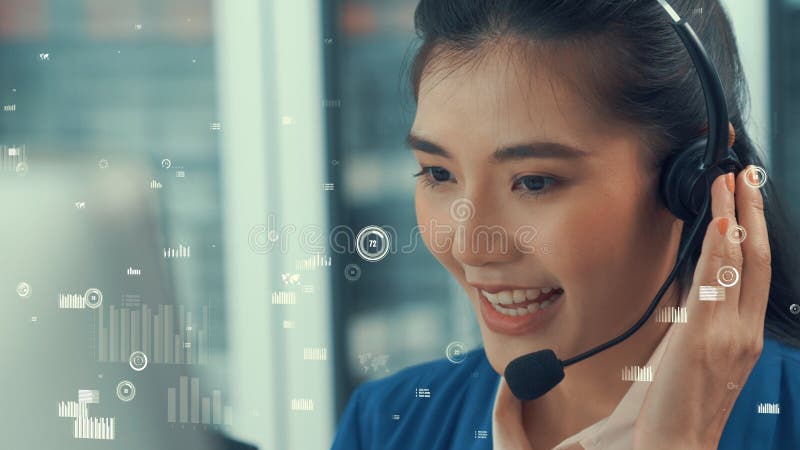 Customer Support Call Center Provide Data with Envisional Graphic Stock ...
