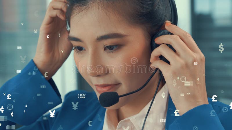 Customer Support Call Center Provide Data with Envisional Graphic Stock ...