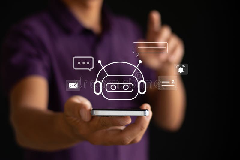 Customer Support Concept, Help Center, Support Service Icons on Virtual ...