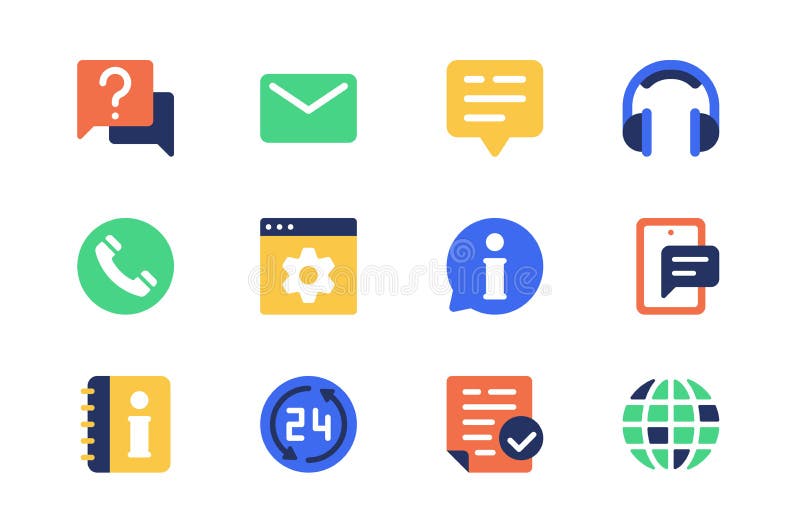 Tech Support Icons Simple Stock Illustrations – 437 Tech Support Icons ...