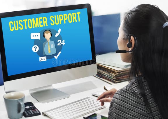 Customer Support Contact Center Advice Concept Stock Image - Image of ...